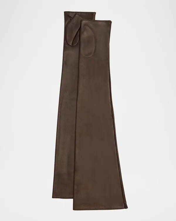 PAULA ROWAN Fergie Fingerless Leather Gloves