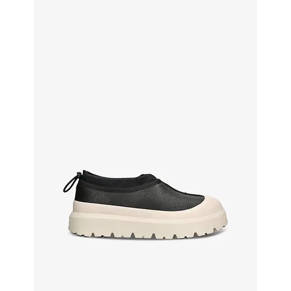 UGG Tasman Weather Hybrid Leather Slippers - Black/comb