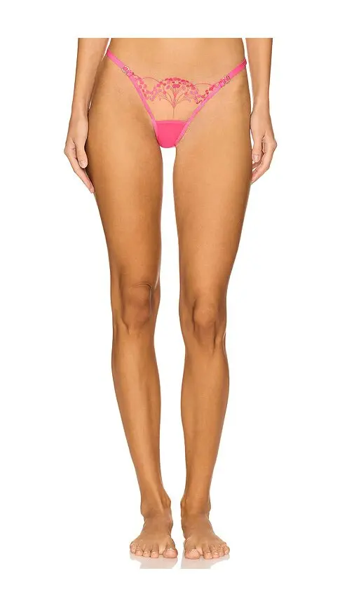 Bluebella Marisa Thong In Fuchsia - Fuchsia Pink & Sheer