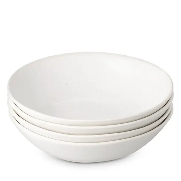 FABLE Pasta Bowls, Set Of 4 - Speckled White