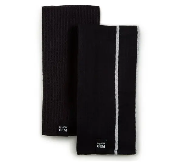 BERGHOFF Gem 100% Cotton 2pc Tea Towel Set, Dar K