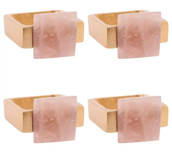 KARMA GIFTS Karma Quartz Napkin Rings