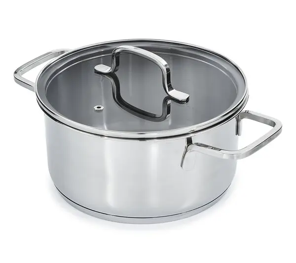 BERGHOFF Helix 18/10 Stainless Steel 8' Stock P Ot 3.2qt