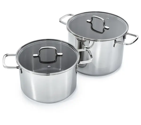 BERGHOFF Helix 4pc 18/10 Stainless Steel Stock Ot Set