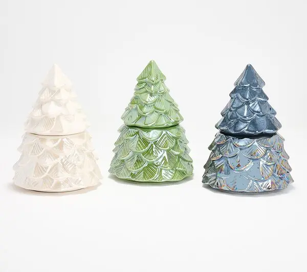 HOMEWORX BY SLATKIN + CO. As Is Homeworx Slatkin & Co. S/3 4oz Ceramic Candles