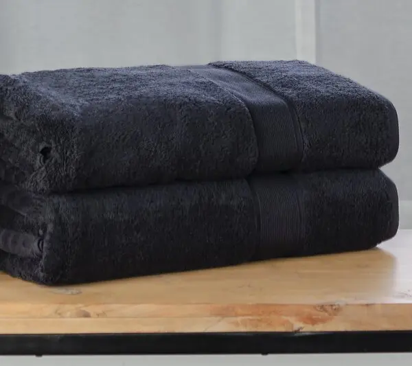 SUPERIOR 2 Piece Organic Cotton Plush Bath Shee T Set