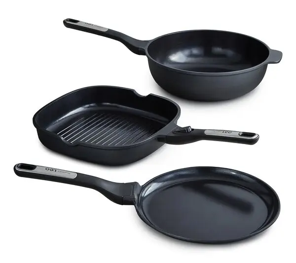 BERGHOFF Phantom 3-pc Nonstick Ceramic Specialt Y Cookware Set