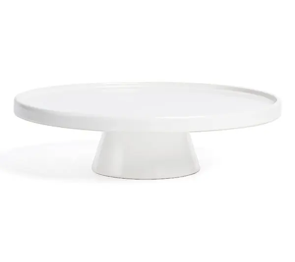OVERANDBACK Over&back Semi-matte Stoneware 11.1' D X 3' H R Ound Cake Stand