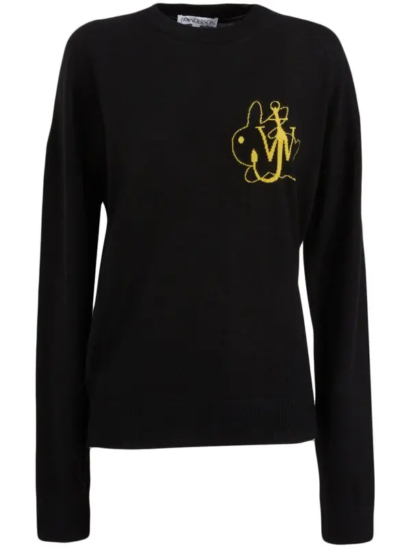 JW Anderson Logo-print Jumper - Black