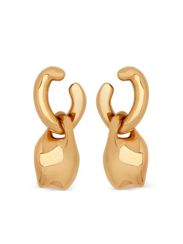 Oscar De La Renta O' Double Drop Earrings