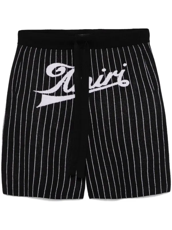 Amiri Pinstriped Wool Shorts