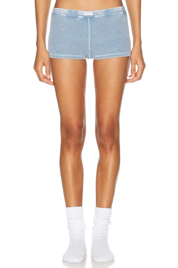 Alexander Wang Waffle Mini Short - Washed Blue