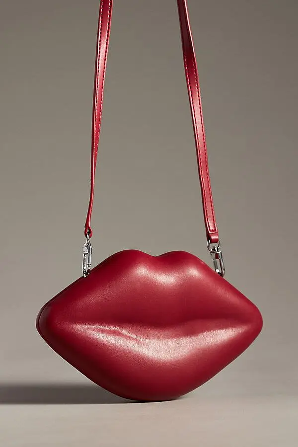 SIMONMILLER Lips Clutch - Red