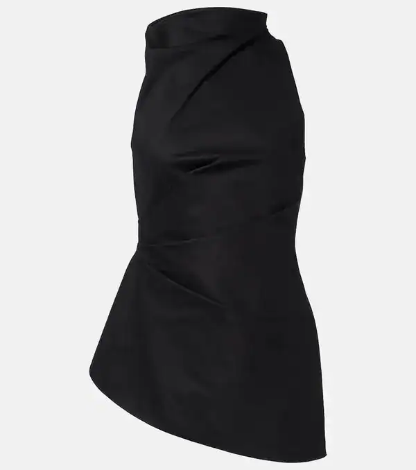 Alexander Mcqueen Asymmetric Top In Black - 40% Off | Editorialist