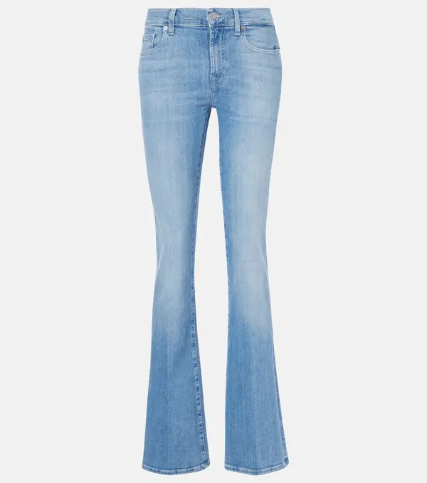 7 For All Mankind Mid-rise Flared Jeans