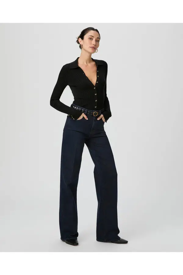 Paige Sasha Wide Leg Jean - Denim