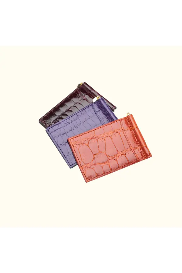 NORTON AND HODGES Roubaix Duncan Brass Money Clip Card Case