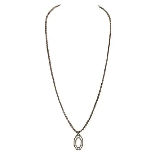 DHWANI BHANSAL Syra Pendant Necklace - Gunmetal Grey