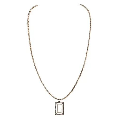 DHWANI BHANSAL Vazio Pendant - White Rhodium Plated