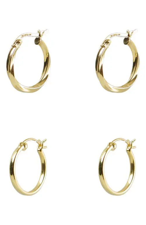 Argento Vivo Set Of Hoop Earrings