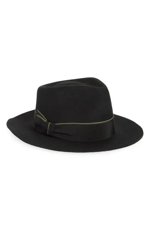RENÉ MANTILLA, NEW YORK René Mantilla Felted Fedora - Black
