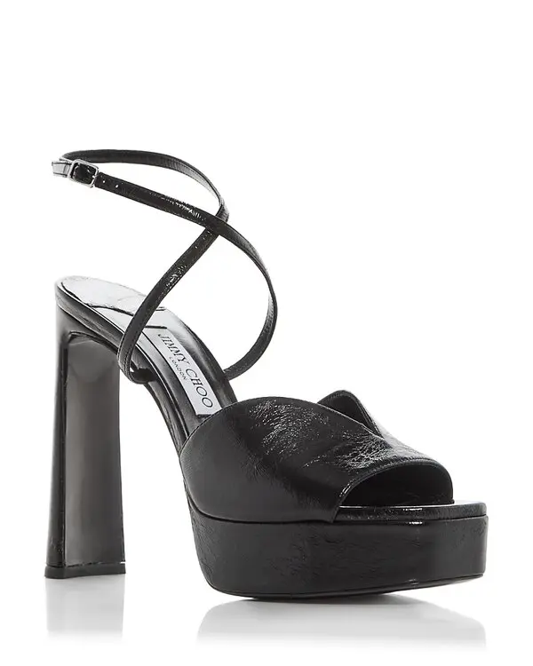 JIMMY CHOO Karli 125 Platform Sandals - Black