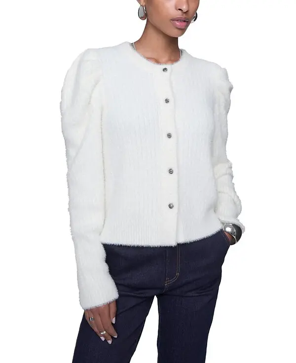Rebecca Minkoff Fuzzy Janine Cardigan - Natural
