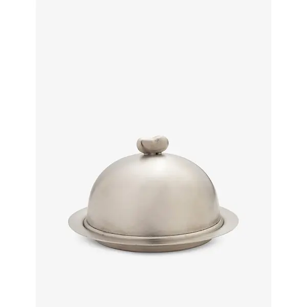 GOHAR WORLD Gohar Bean Handle Nickel-plated Copper Mini Cloche