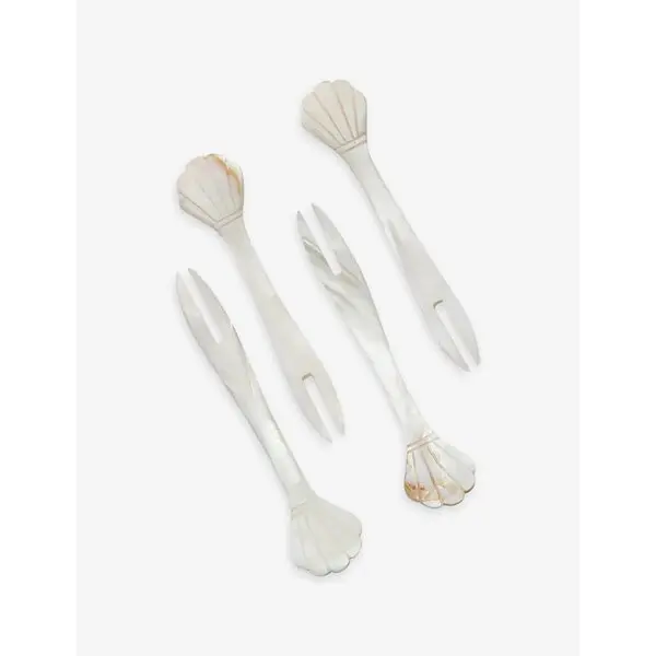 GOHAR WORLD Seafood Pick Mother-of-pearl Pick Set