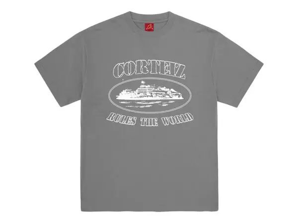 CORTEIZ Og Alcatraz Tee Shirt - Gully Grey