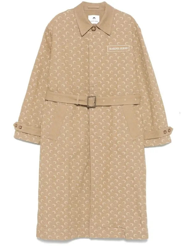 MARINE SERRE Moonogram Twill Coat