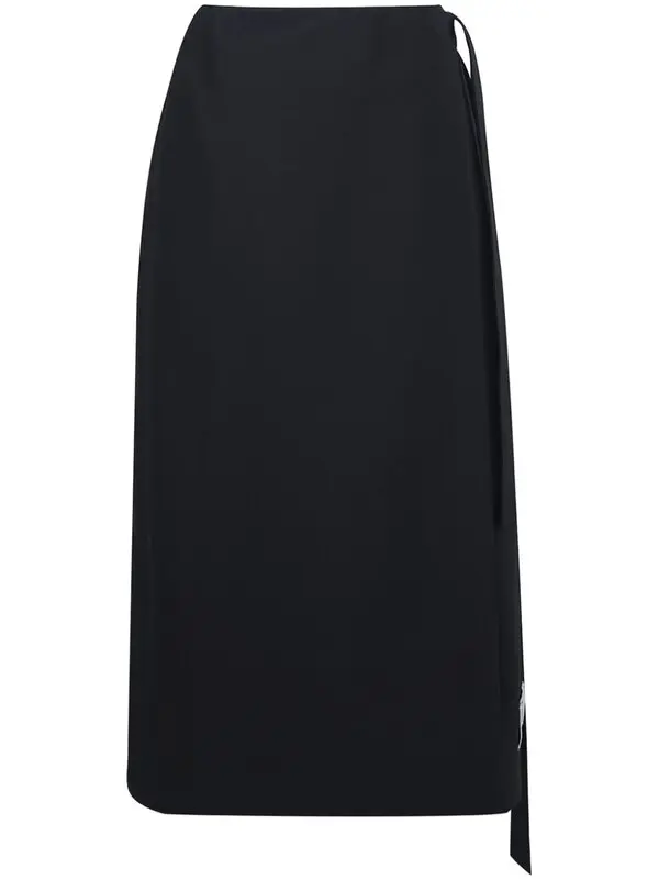 Ports 1961 Wool-silk Midi Skirt
