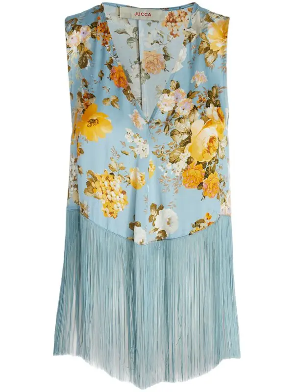 JUCCA Fringe-hem Vest