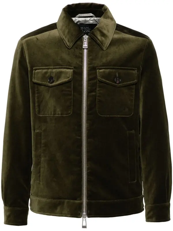 MAN ON THE BOON. On The Boon Velour Multi-pockets Jacket