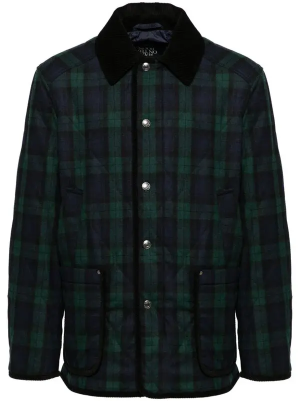 MAN ON THE BOON. Checked Padded Jacket