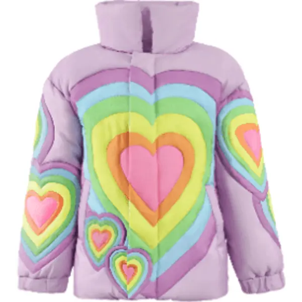 LOLA + THE BOYS Rainbow Heart Puffer