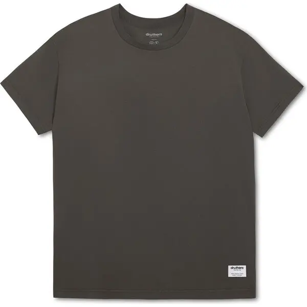 DRUTHERS NYC Heavyweight Organic Cotton T-shirt - Storm Grey