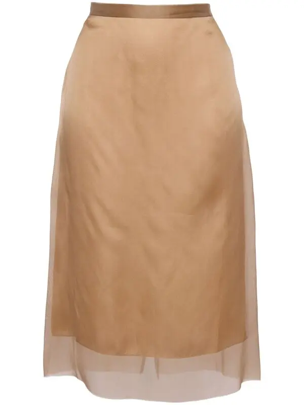 JNBY Layered A-line Skirt - Brown