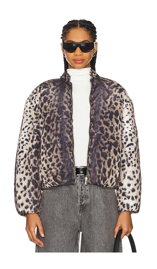 Apparis Leni Padded Bomber - Leopard