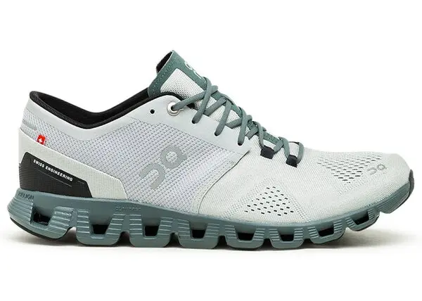 On Running Cloud X Sneakers - Glacier/olive