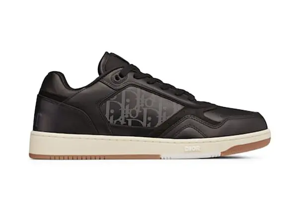 Dior B27 Low Erl Smooth Calfskin And Oblique Galaxy Leather Sneakers