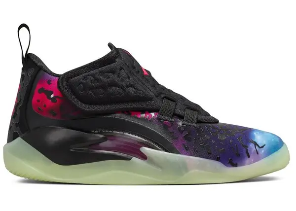 JORDAN Zion 3 Solar Red Sneakers - Black/vivid Purple/barely Volt