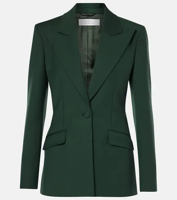 Gabriela Hearst Leiva Wool Blazer - Green