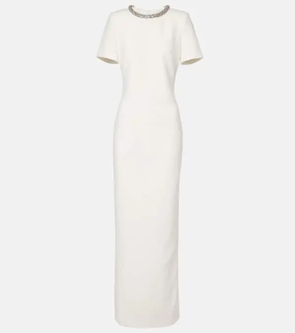 Roland Mouret Embellished Crêpe Gown