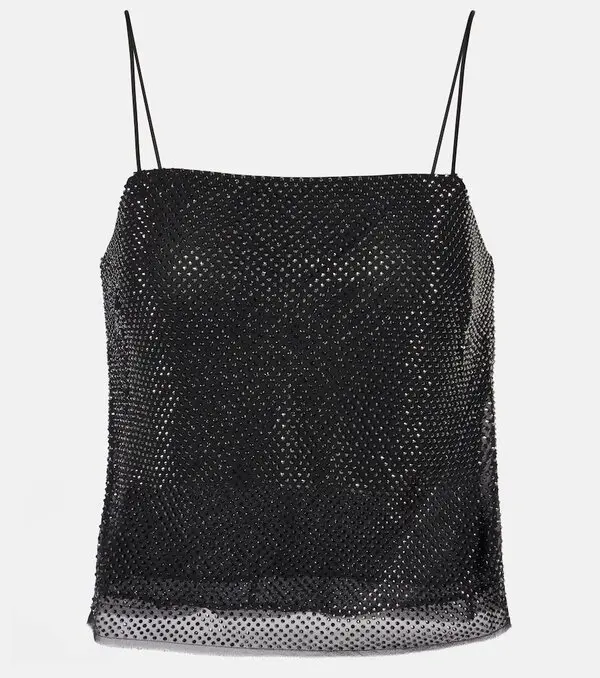 Roland Mouret Embellished Silk Chiffon Camisole