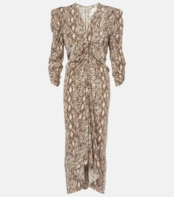Isabel Marant Albini Printed Midi Dress - Multicoloured
