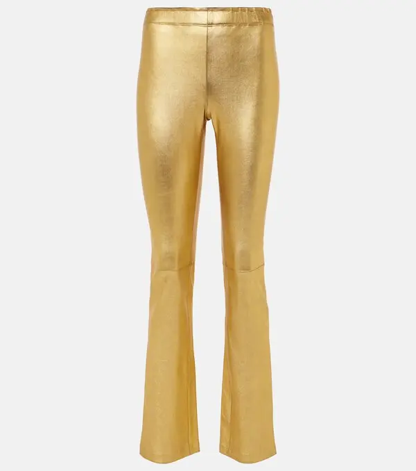 Stouls Jp Long Flared Leather Leggings