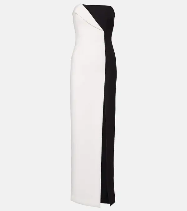 Roland Mouret Strapless Crêpe Gown