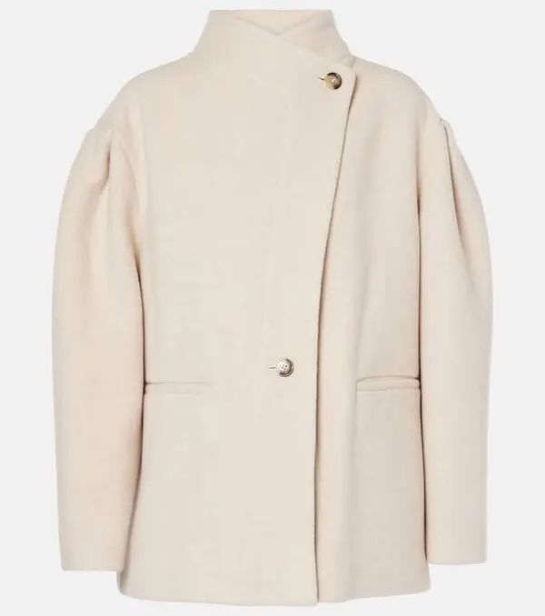 Isabel Marant Jabadi Wool-blend Jacket - White