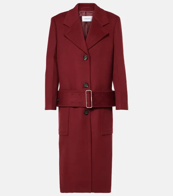FERRAGAMO Wool-cashmere Belted Overcoat